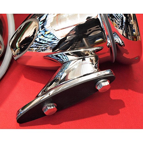 Tex Stainless Steel Bullet Racing Mirrors (Sold as a pair) GAM105SS - SetA