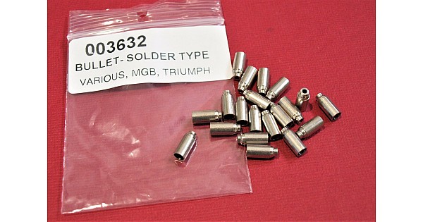 Bullet Connector - Solder bullet connectors. (Sold as a pack of 20 ...