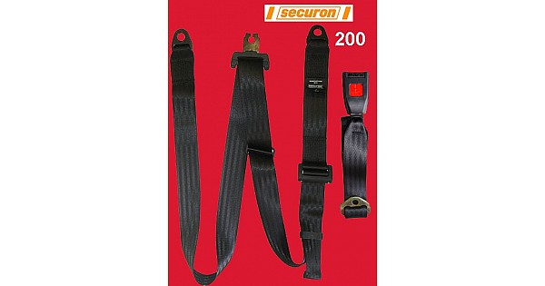 Securon Diagonal Static Seat Belt 217cm w 47cm Buckle with Anchor and ...