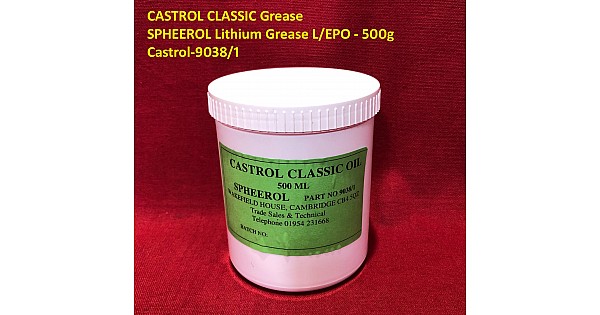 CASTROL CLASSIC Grease - SPHEEROL Lithium Grease L/EPO - 500g Castrol ...