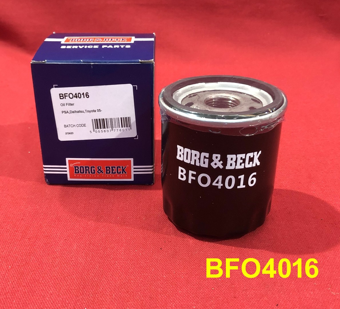 Borg & Beck Oil Filter Spin-on Type - Triumph & Toyota Corolla Caldina ...