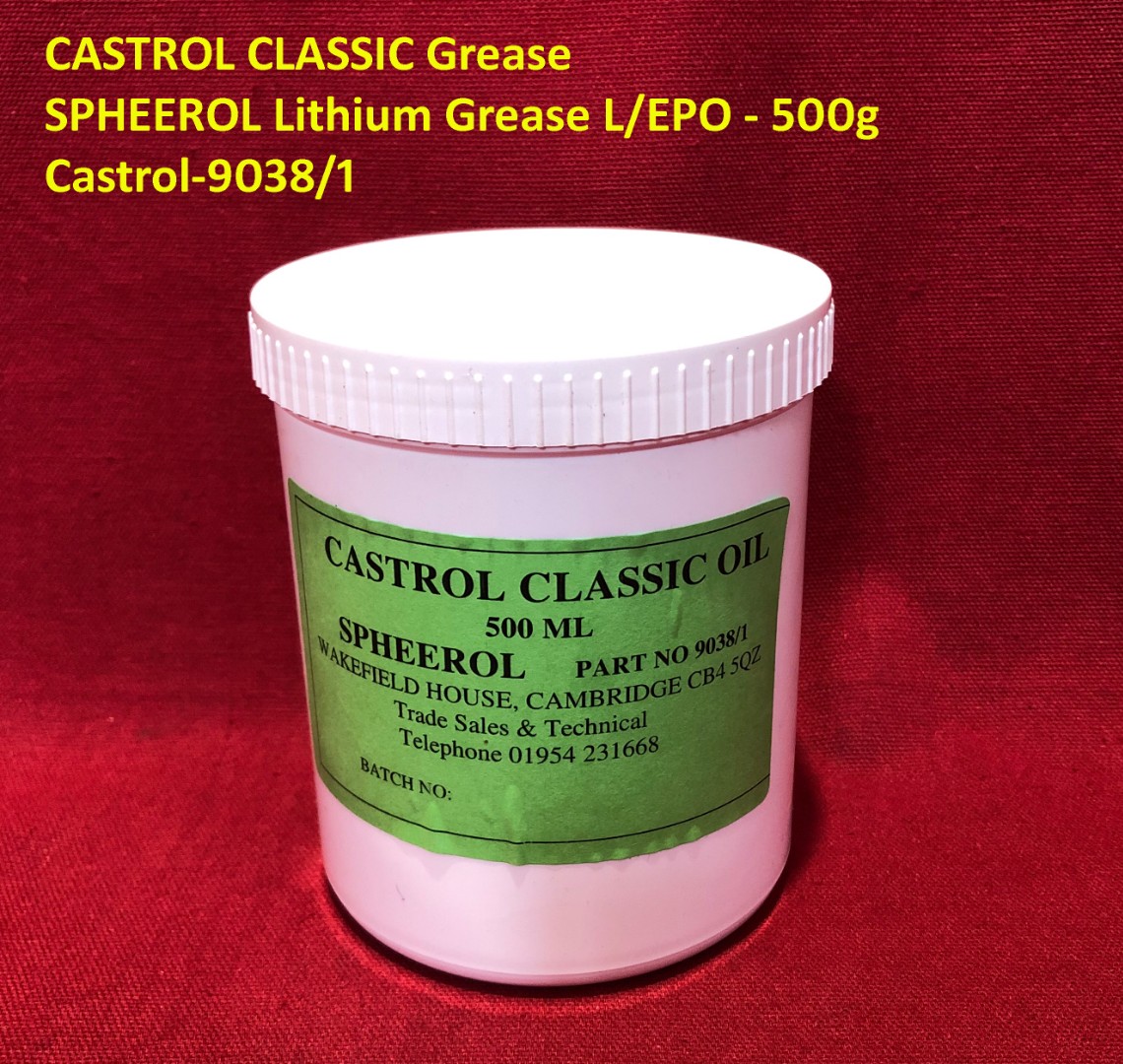 CASTROL CLASSIC Grease - SPHEEROL Lithium Grease L/EPO - 500g Castrol ...