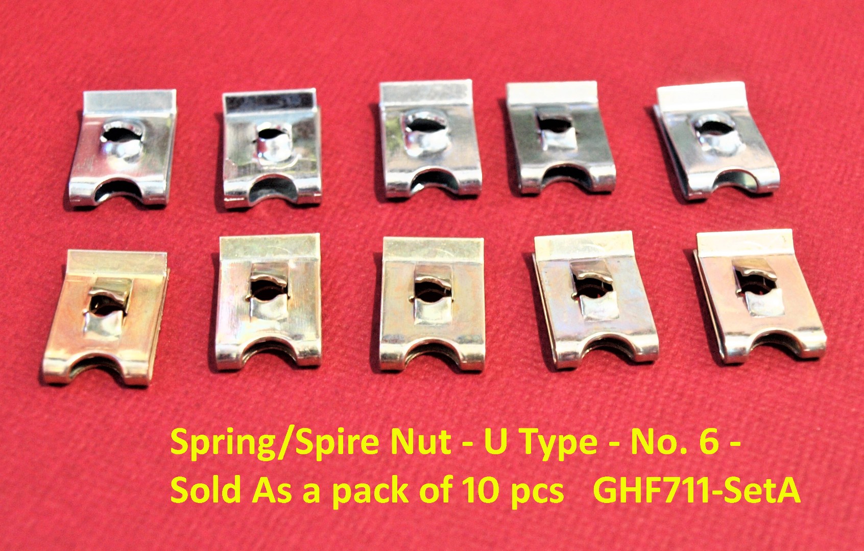 Spring/Spire Nut - U Type - No. 6 - Sold As a pack of 10 pcs GHF711 ...