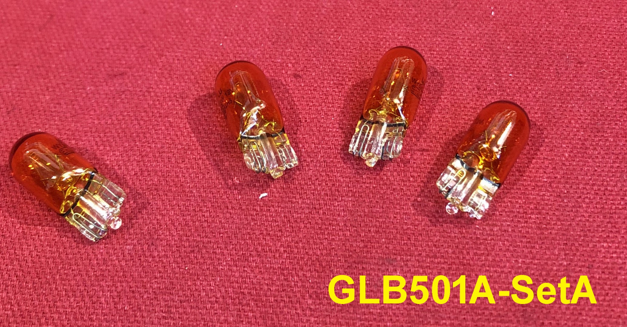 Lucas Bulb 12v 5w AMBER Capless Lucas LLB501 - (Sold as a set of Four ...
