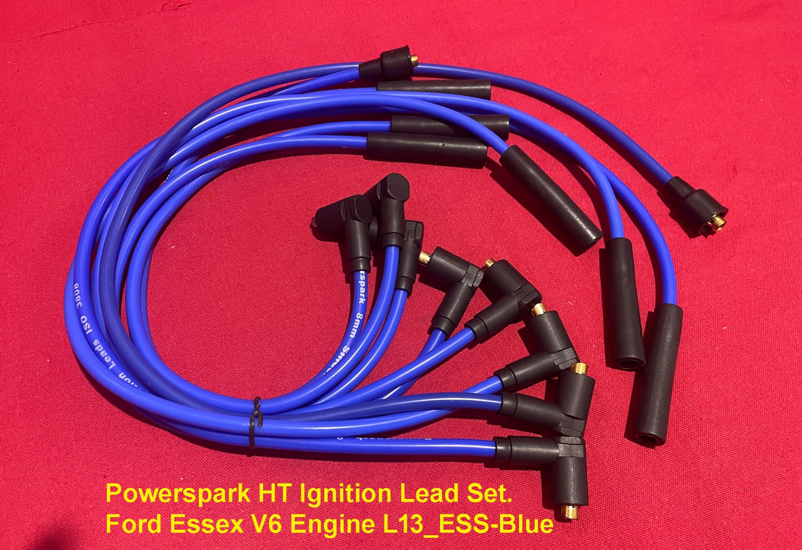 Powerspark HT Ignition Lead Set. Ford Essex V6 Engine L13_ESS-Blue